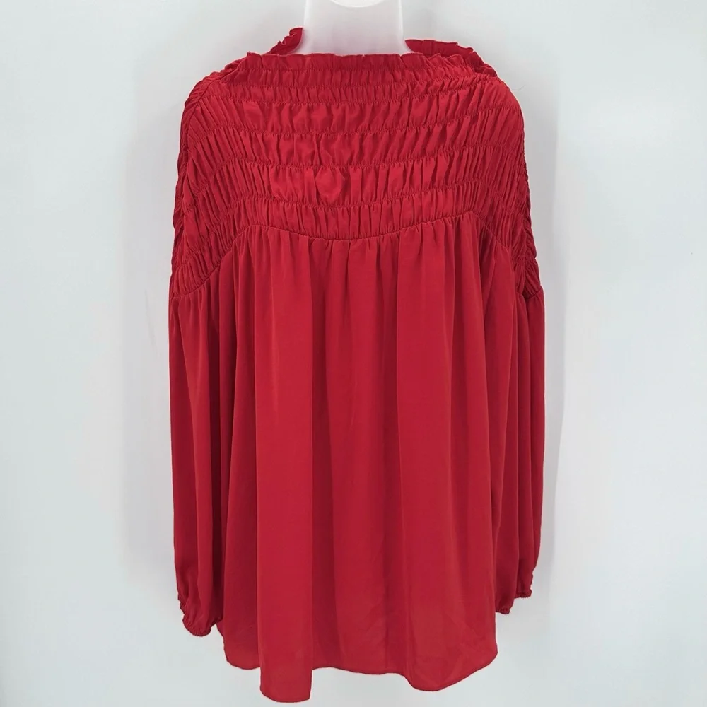 C Est. 1946 | Tops | Cato Est 946 Top Womens 2628w Red Shirred Draped ...